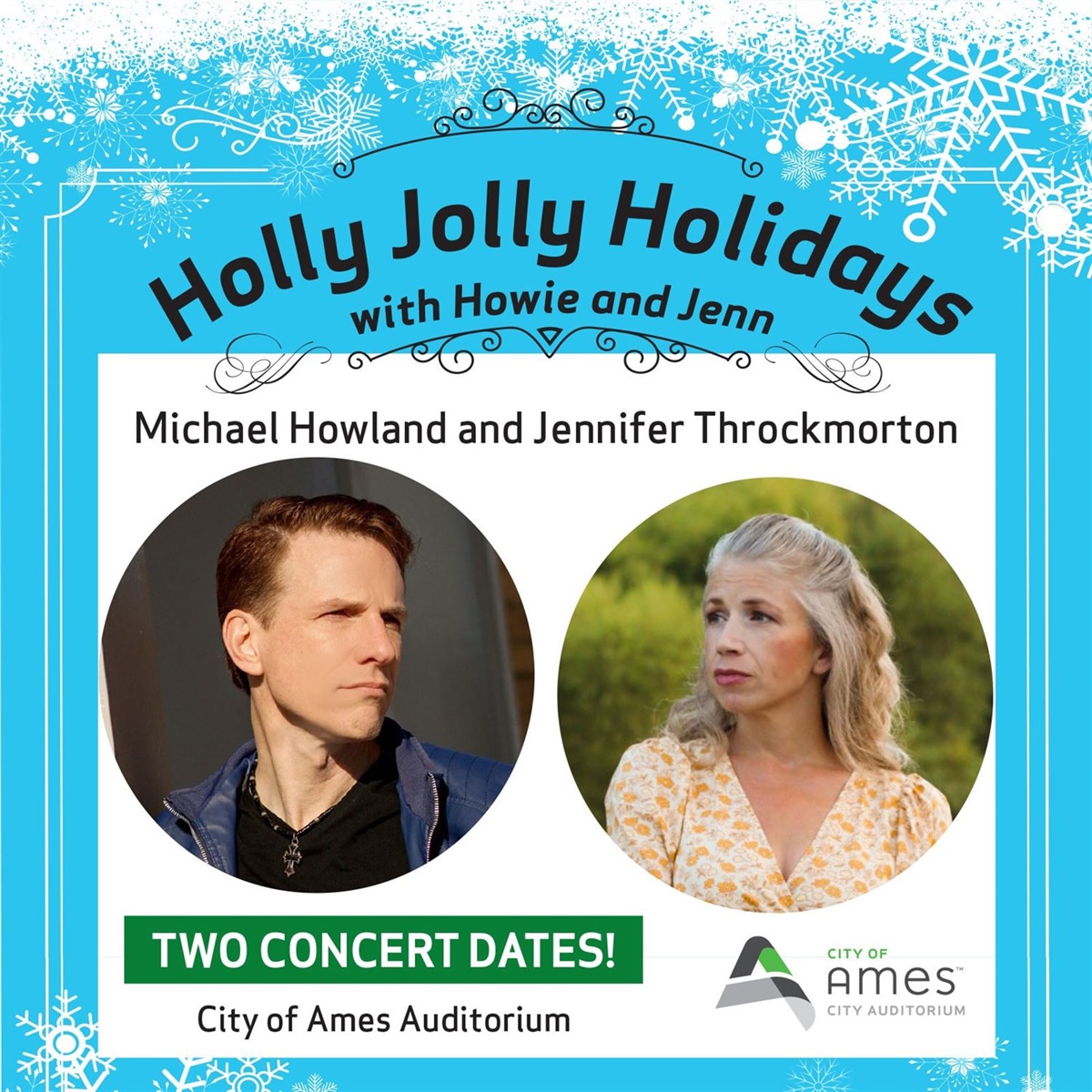 Holly Jolly Holidays with Howie and Jenn - City of Ames, Iowa